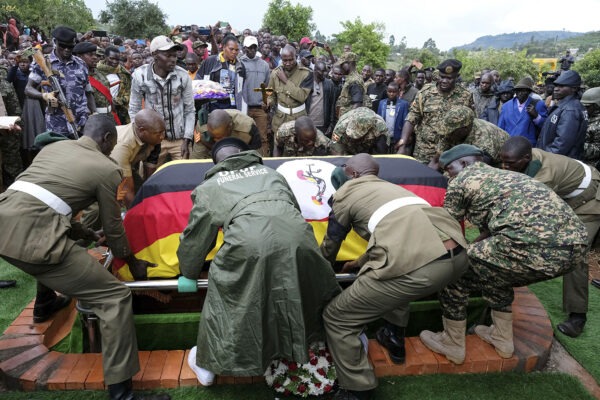 Rebecca Cheptegei buried with full military honors at funeral in Uganda ...